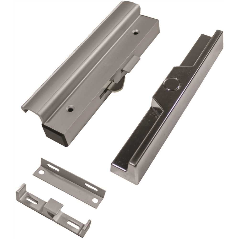 Brixwell Patio Door Handle Set with Keeper - Zinc Material, Aluminum ...