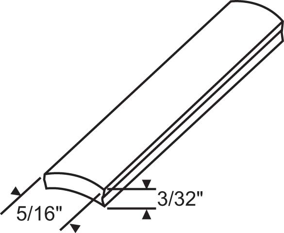 Brixwell 16-240b 100ft Black Screen Door Spline .310 To .315 W X .085 ...