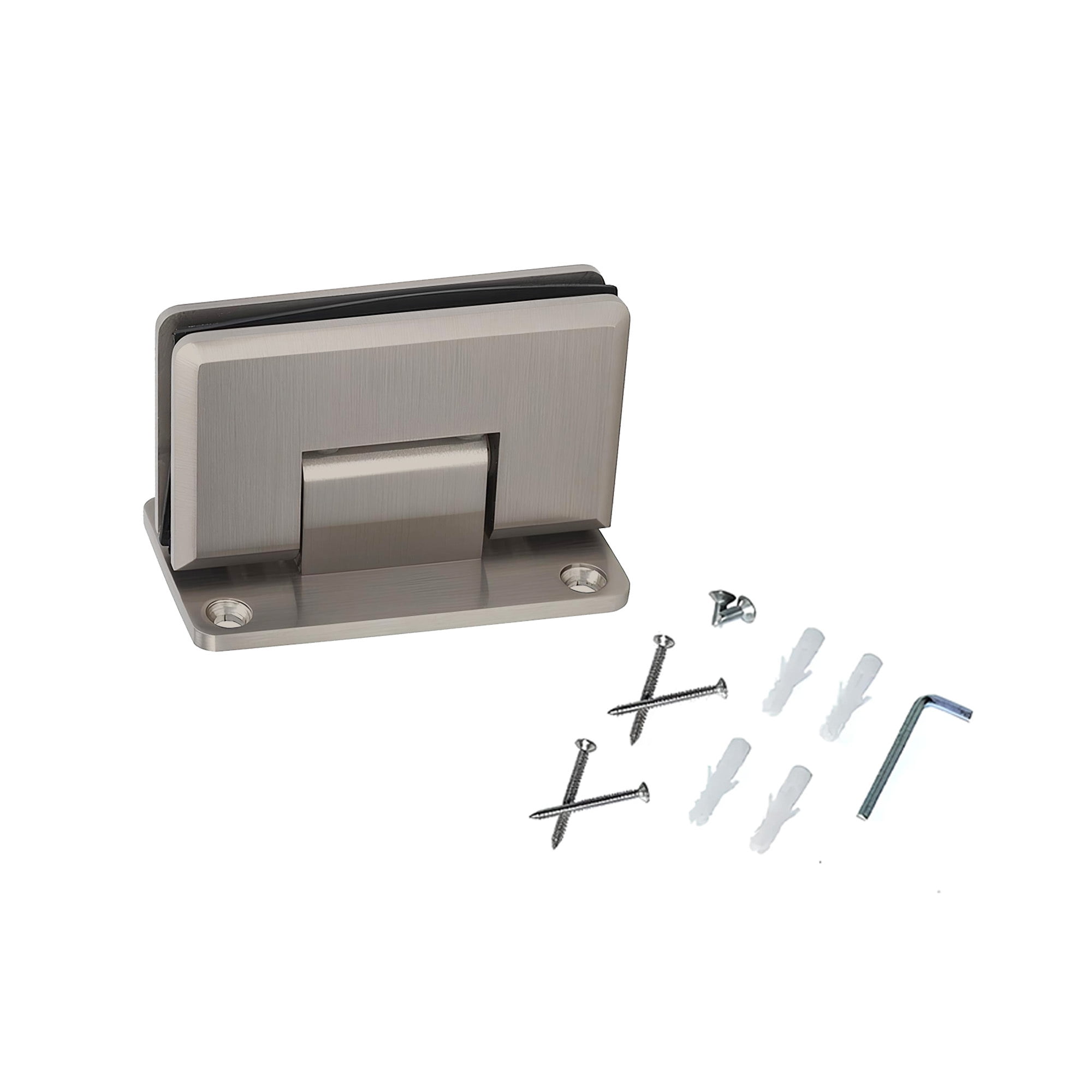 Brixwell 22-269bnk Heavy Duty Hinge Bevel Edge 90-Degree GlasS-TO-Wall ...