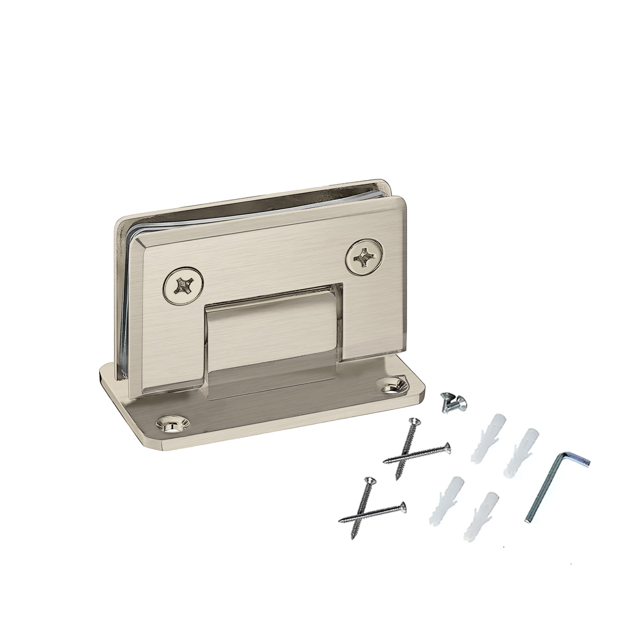Brixwell Standard Duty Shower Hinge Bevel Edge, 2 9/32" Hole Spacing ...