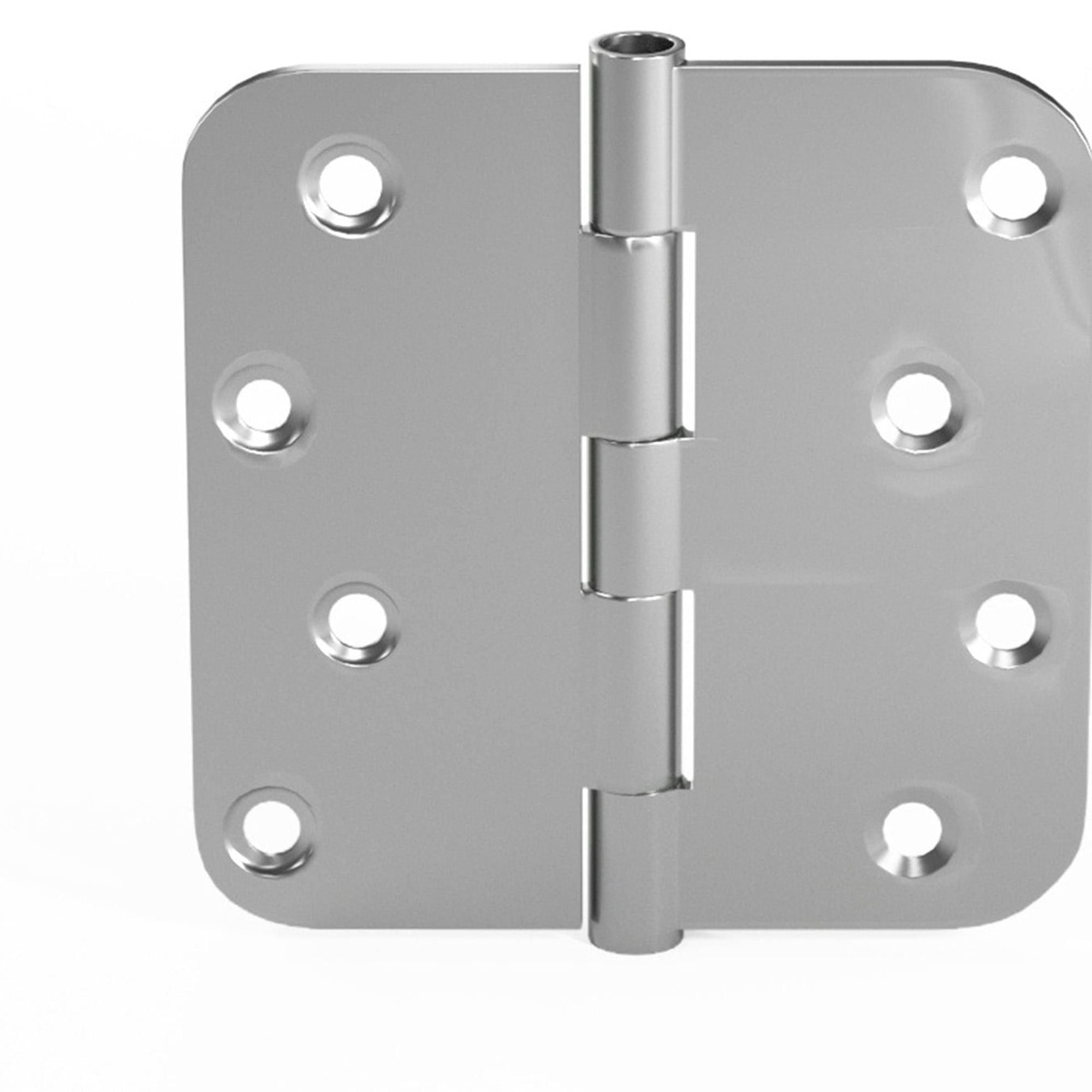 Brixwell Plain Bearing Butt Hinge Satin Nickel Finish, Steel, Radius ...