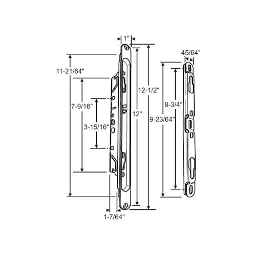 Brixwell Multipoint Mortise Lock with Keeper and Screws | Mortise Lock ...