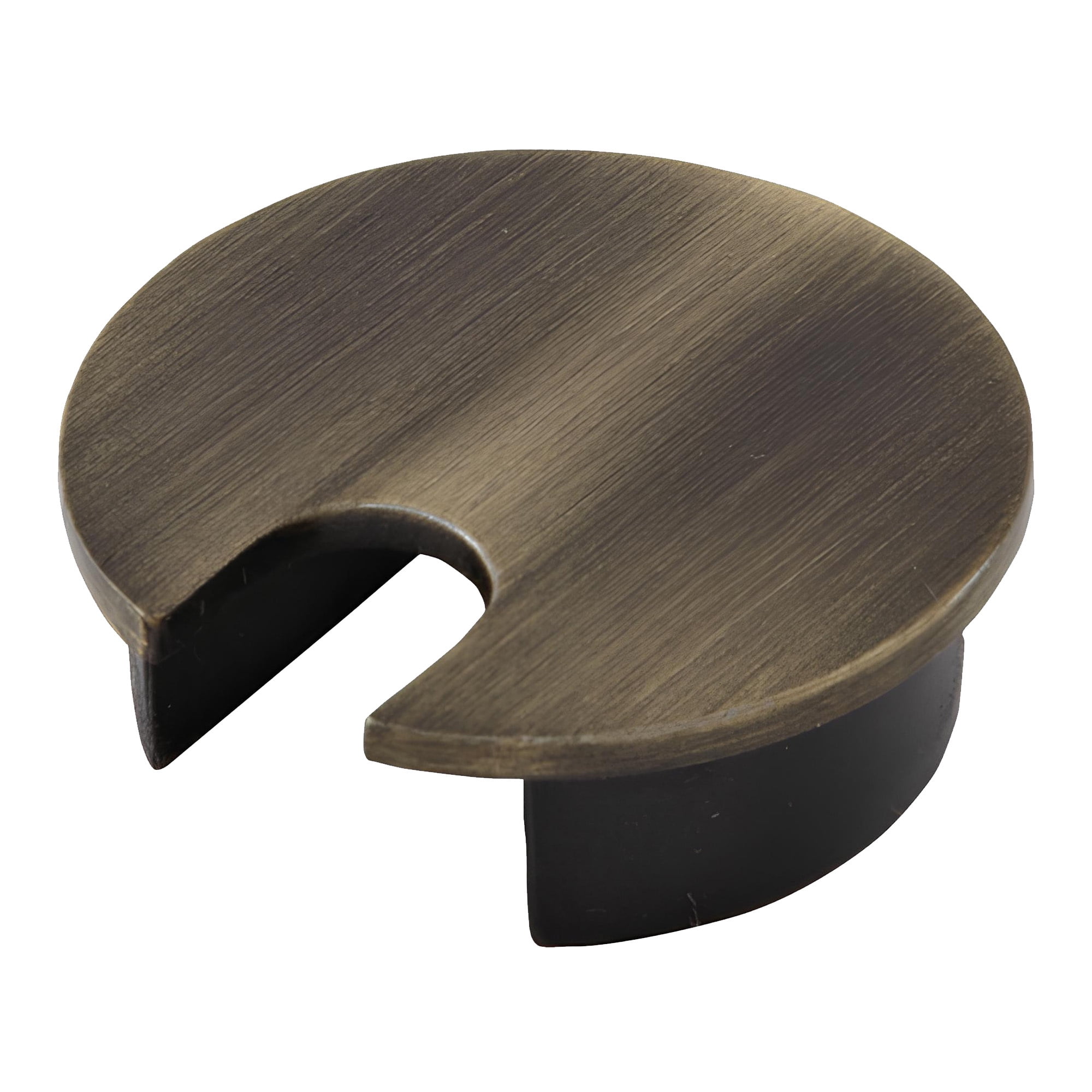 Brixwell QH1B-003 Metal Cable Grommet,One Piece 15/32" x 19/32" Version Brushed Bronze Finish ...