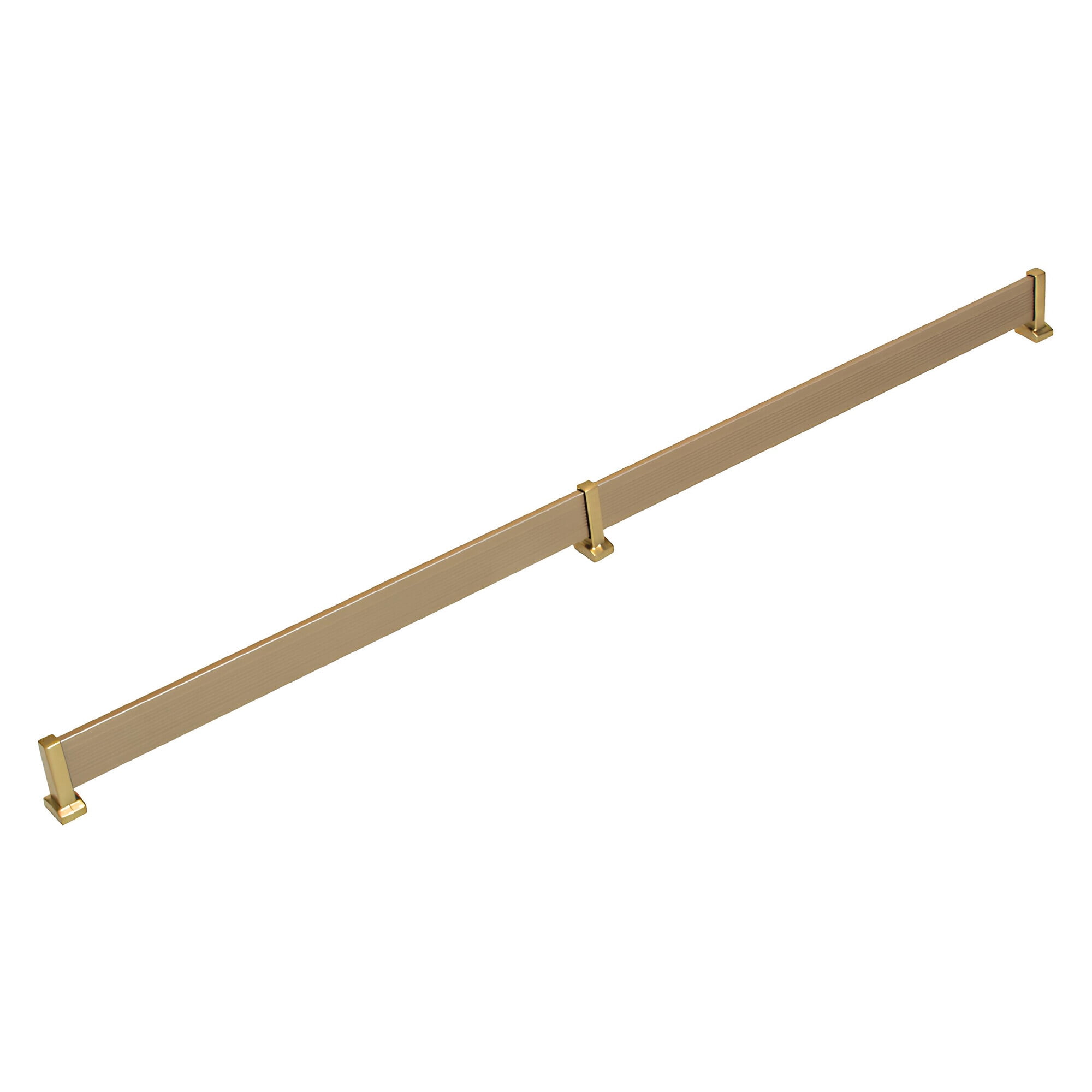 Brixwell QHHZ-020 Shoe Fence Set, For shelving 23" Length Matt Gold ...