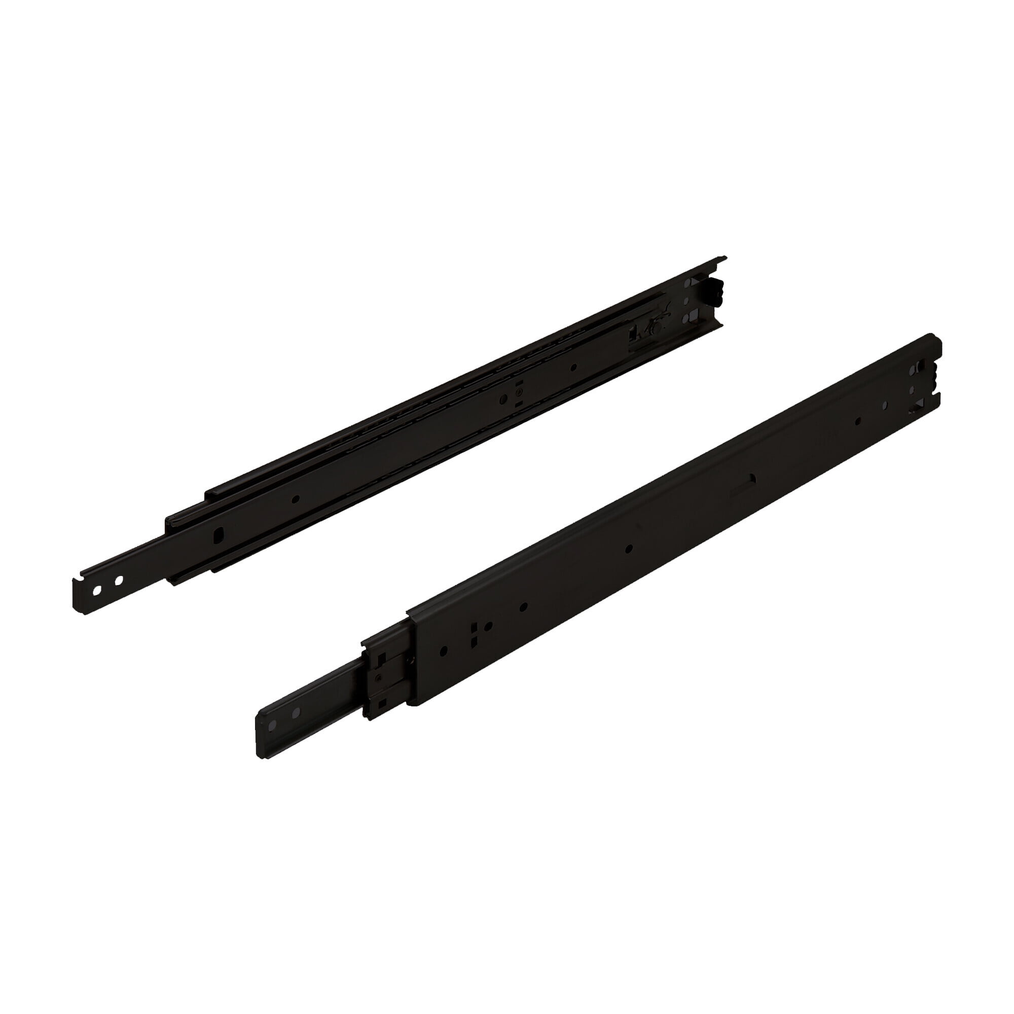 Brixwell QIJD-001 Telescopic Side Mounted Slide 22" Installation Length 22" Extension Length ...