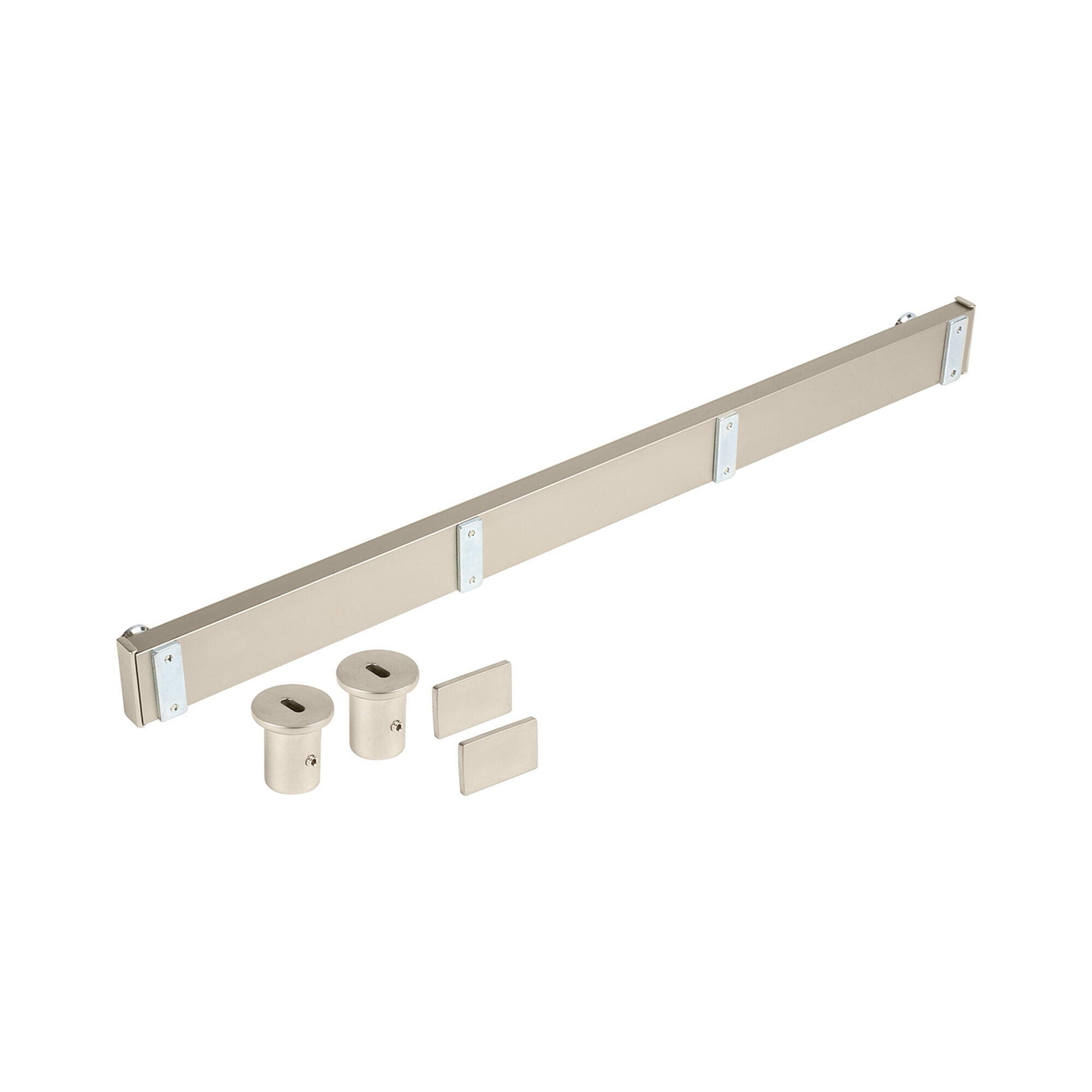 Brixwell QIK0-009 Vertical Mounts 19/32" Height Matt Nickel Finish ...