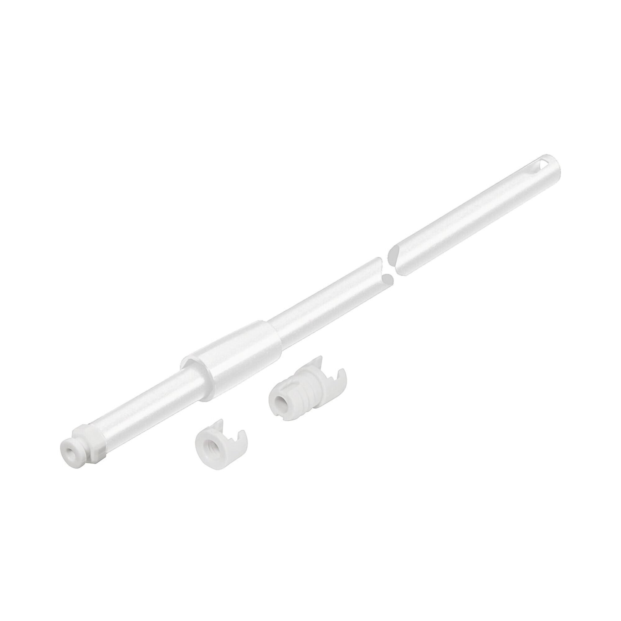 Brixwell QIKA-007 Gallery Rail, Round Matrix Box 19 11/16" Length White Finish - Walmart.com