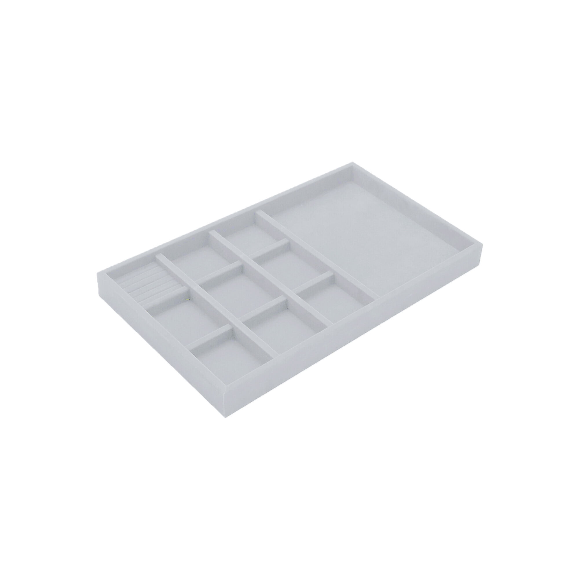 Brixwell QILN-003 Jewelry Tray Velvet Material Silver Finish - Walmart.com