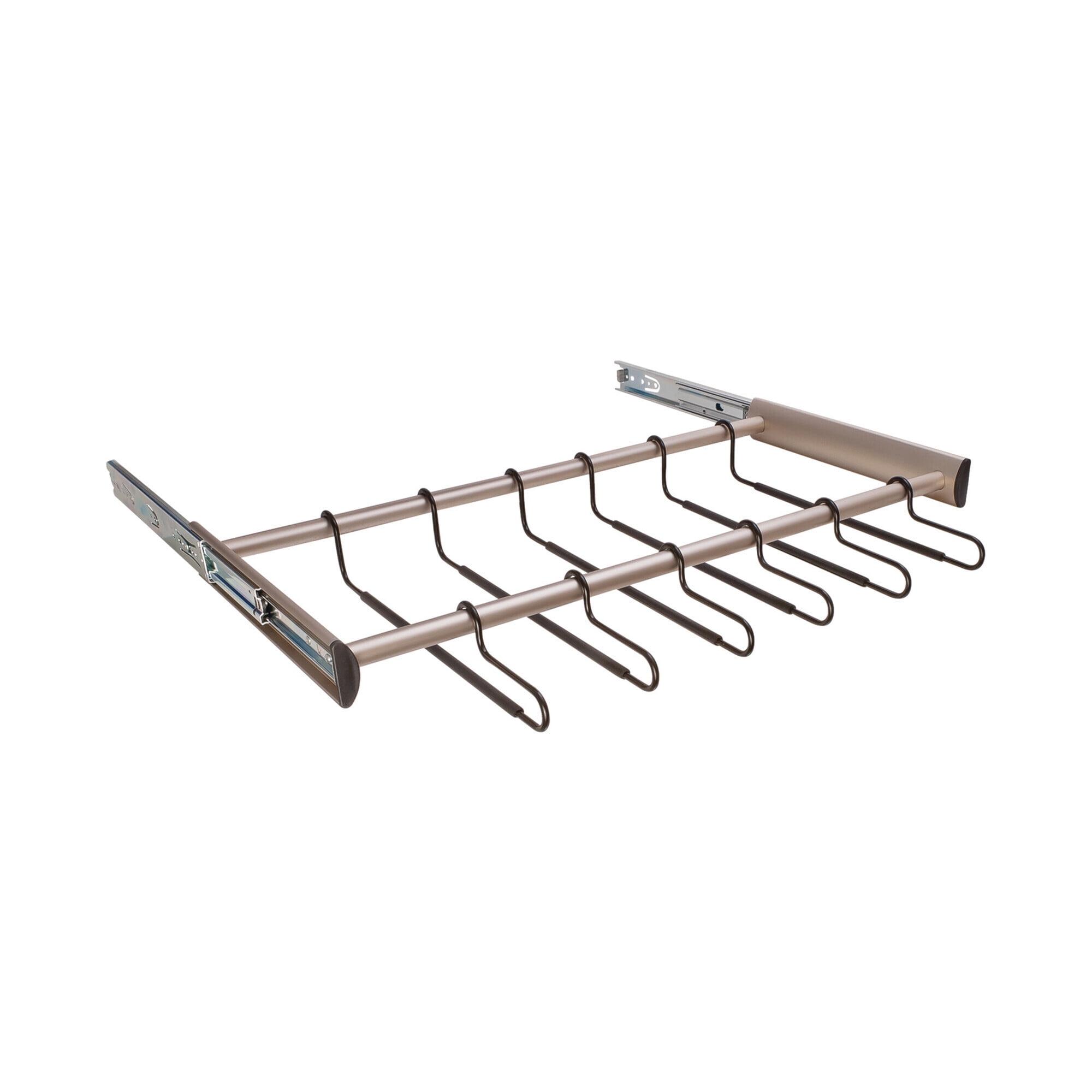 Brixwell QINF-004 12 Hanger Pants Rack Pull Out, Full Extension Slide ...
