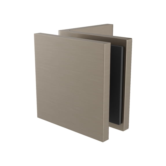 Brixwell SFPC039BN Brushed Nickel Fixed Panel Square Clamp With Large ...