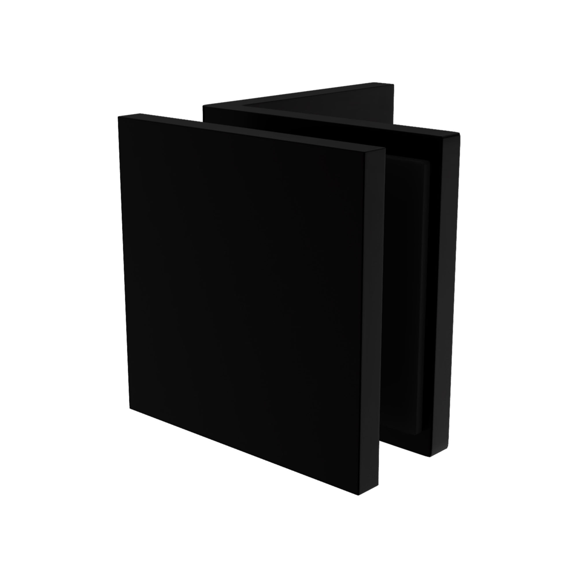 Brixwell SFPC039MBL Matte Black Fixed Panel Square Clamp With Large Leg ...