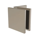 Brixwell SFPC039PN Polished Nickel Fixed Panel Square Clamp With Large ...