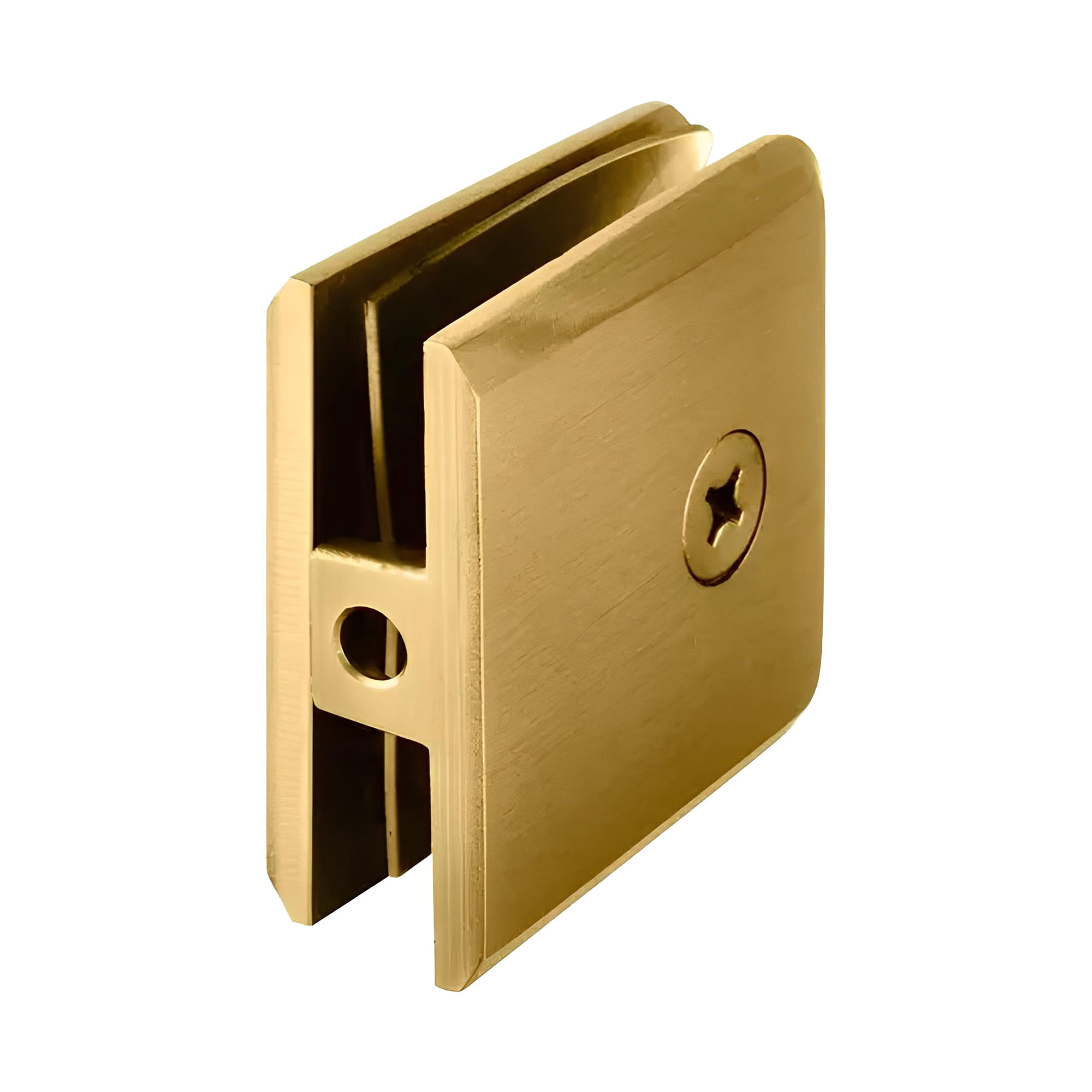 Brixwell UCB4SB Satin Brass Beveled Hole-in-Glass Style Wall Mount ...