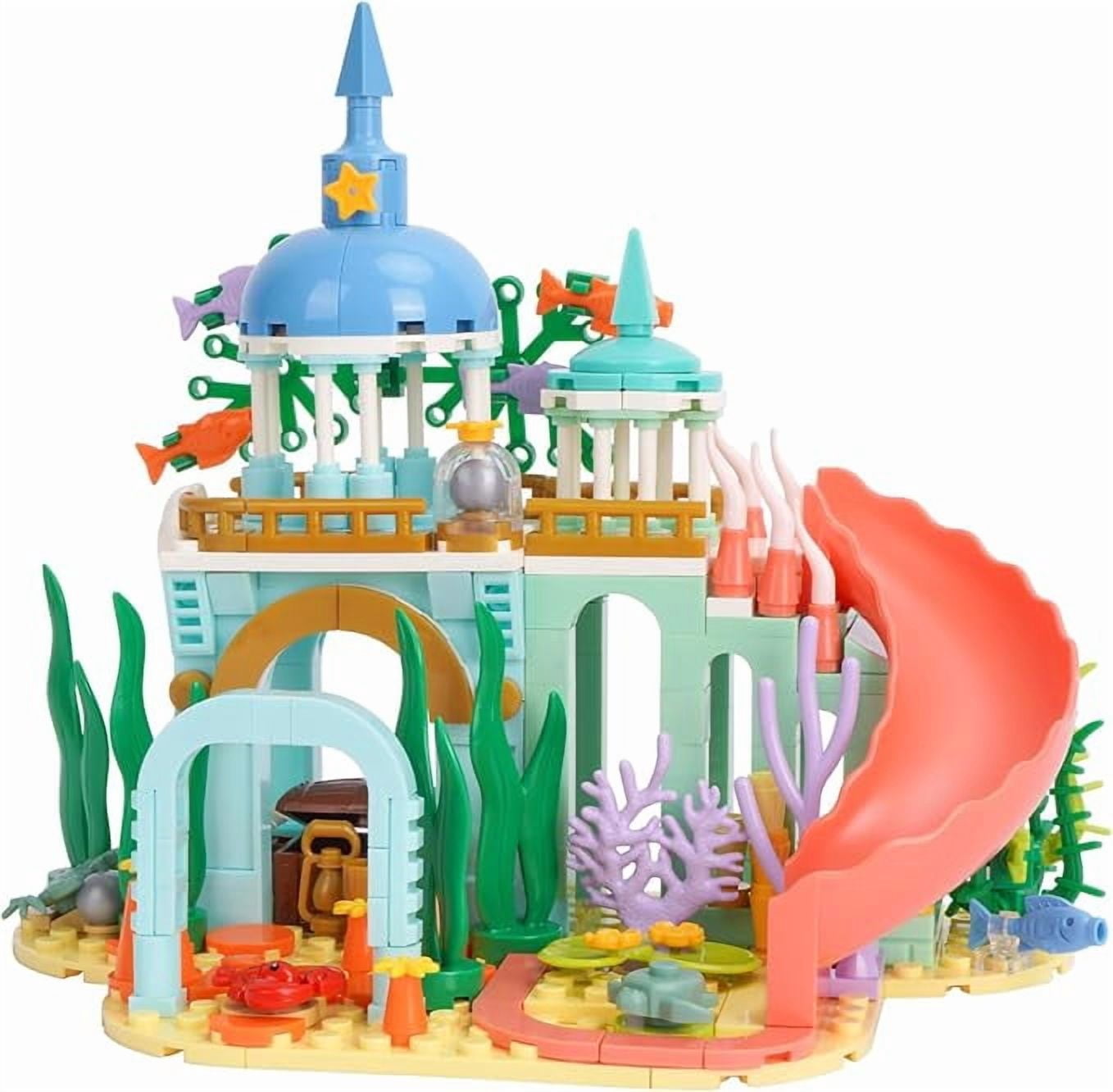 Brixzonecho Undersea Princess Castle Building Set Carton House ...