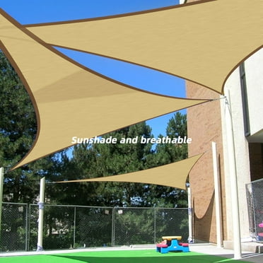 Sun Shade Sail Triangle Waterproof 6.5/10/12/16FT Outdoor Garden Patio ...