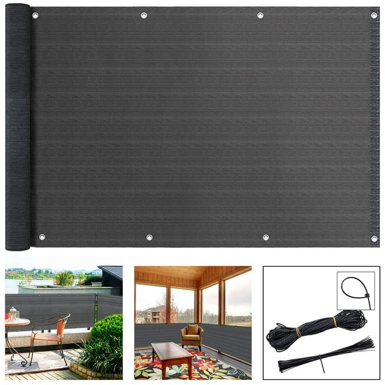Balcony Privacy Screen Mesh Plastic Balcony Wind Protection Privacy