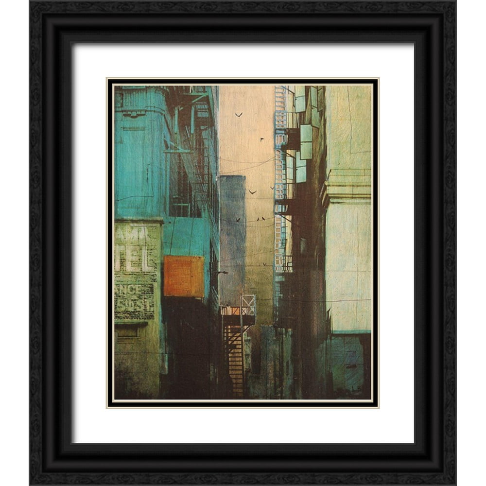Brizzi, Elisabeth 12x14 Black Ornate Wood Framed with Double Matting ...