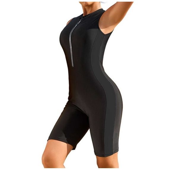 Brnmxoke 1piece Swimsuit for Women Athletic Bathing Suits Color Block ...