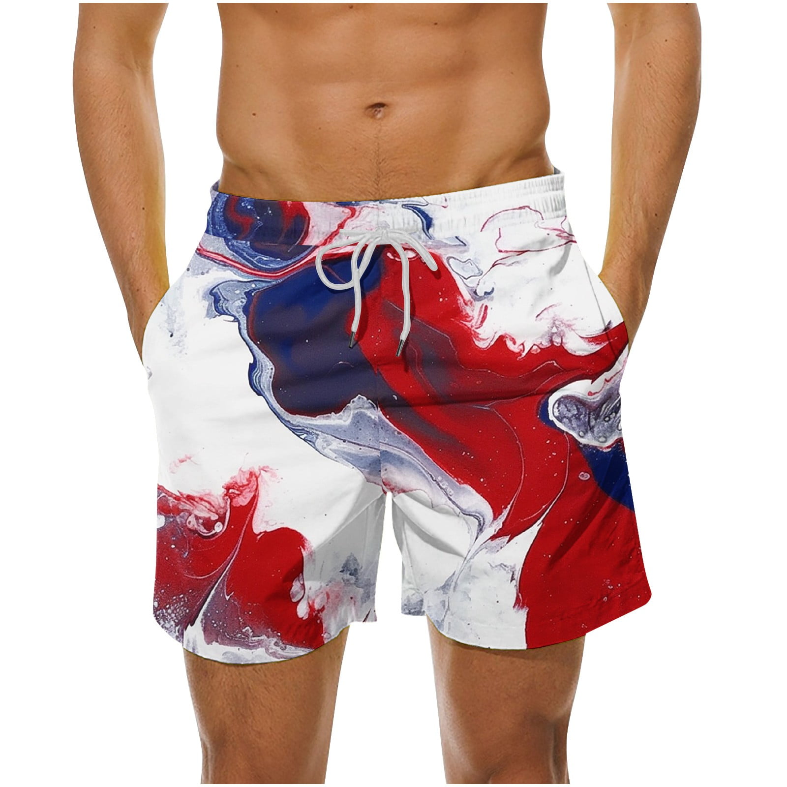 Brnmxoke 5 Inch Mens Swim Trunks Quick Dry Board Shorts Stretch ...