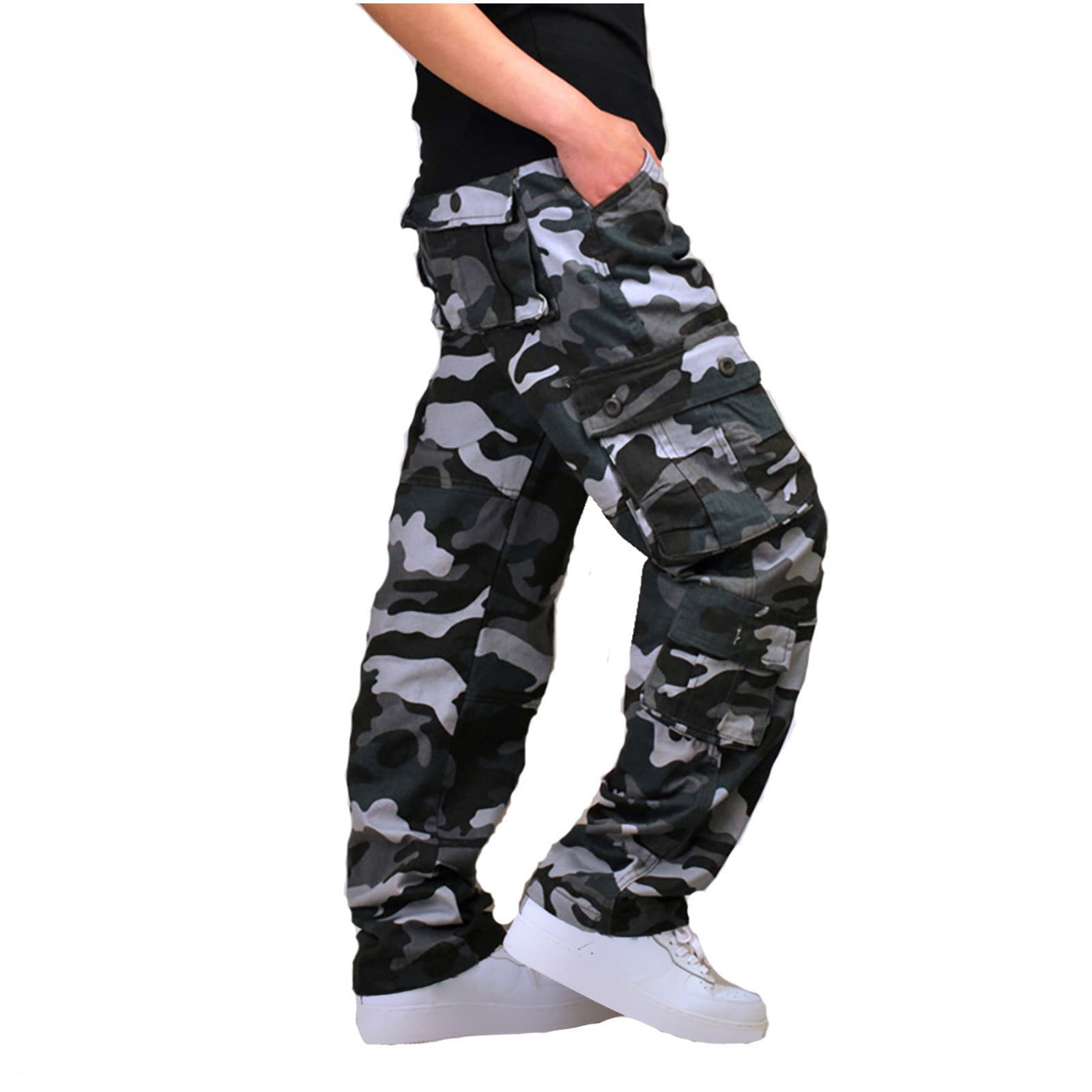 Brnmxoke Camouflage Sweatpants for Men Outdoor Military Army Cargo ...