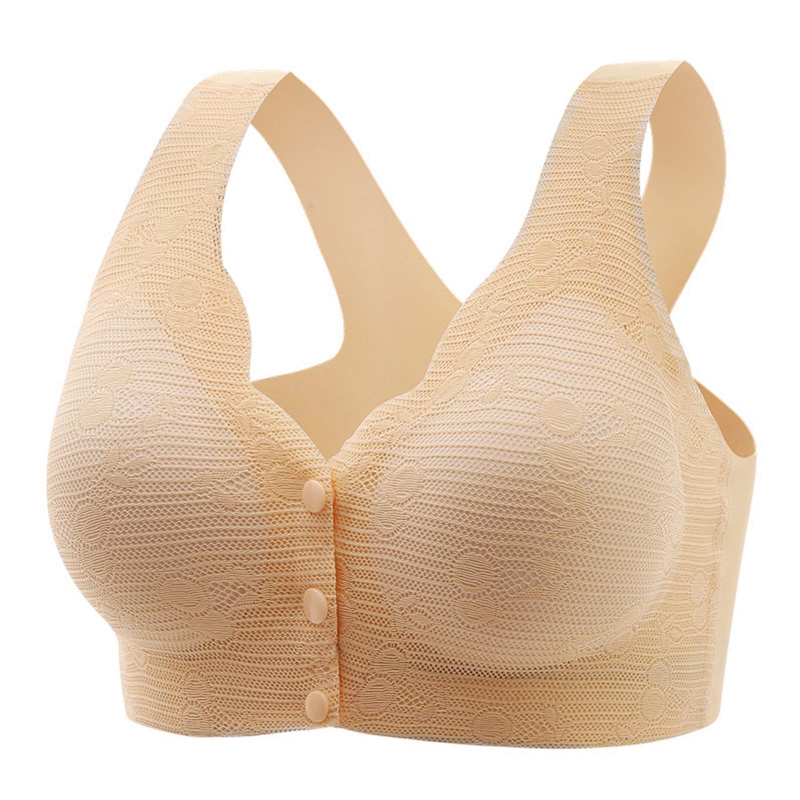 Brnmxoke Front Closure Bras For Older Women Cami Lace Comfort Bras Plus