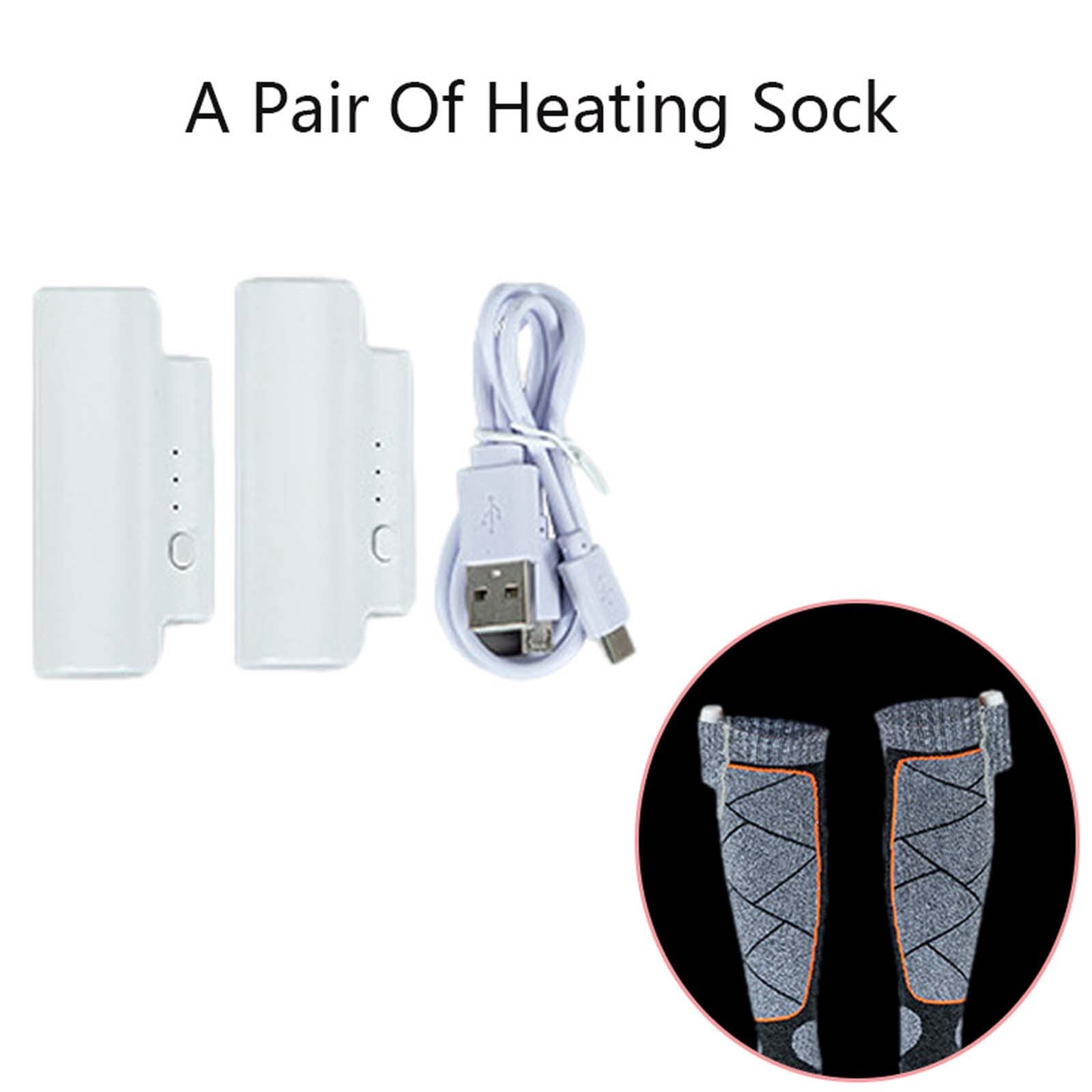 Brnmxoke Heated Socks for Men/Women Rechargeable,2200mAh USB ...