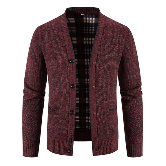 Brnmxoke Men's Cardigan Sweaters with Pockets - Open Front Knitted ...