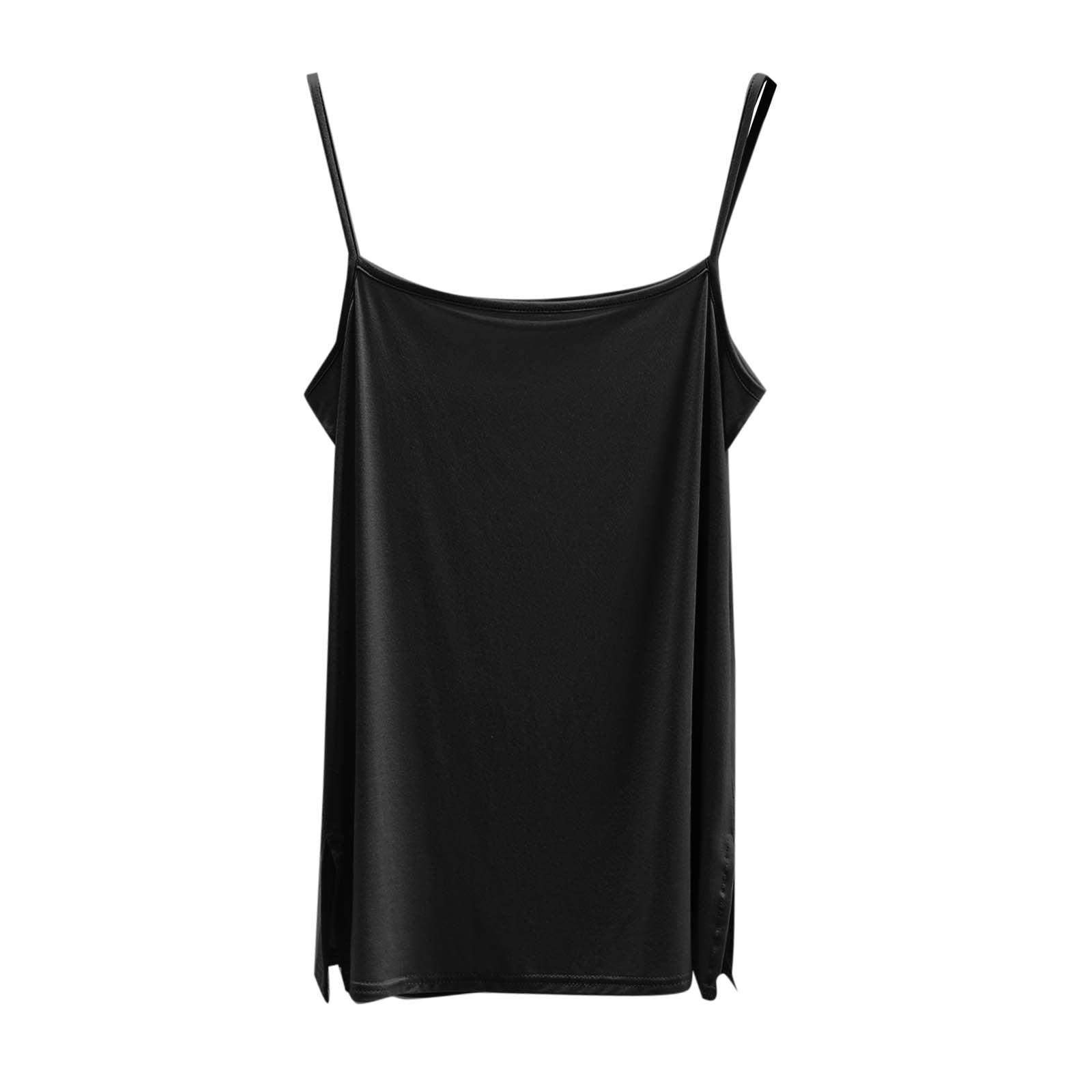 Brnmxoke Women Camisoles Spaghetti Strap Tank Top Basic Cami Undershirt ...
