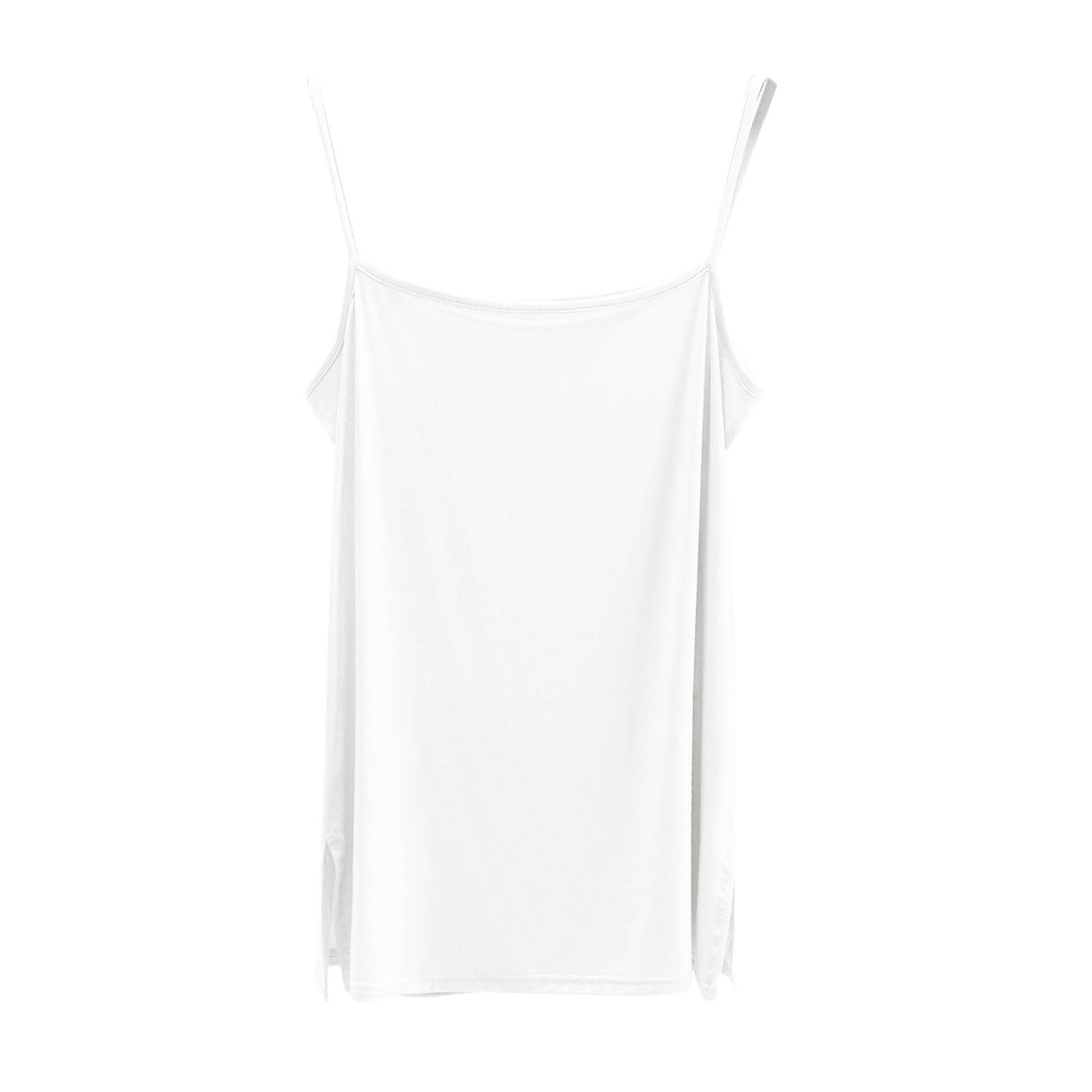 Brnmxoke Women Camisoles Spaghetti Strap Tank Top Basic Cami Undershirt ...