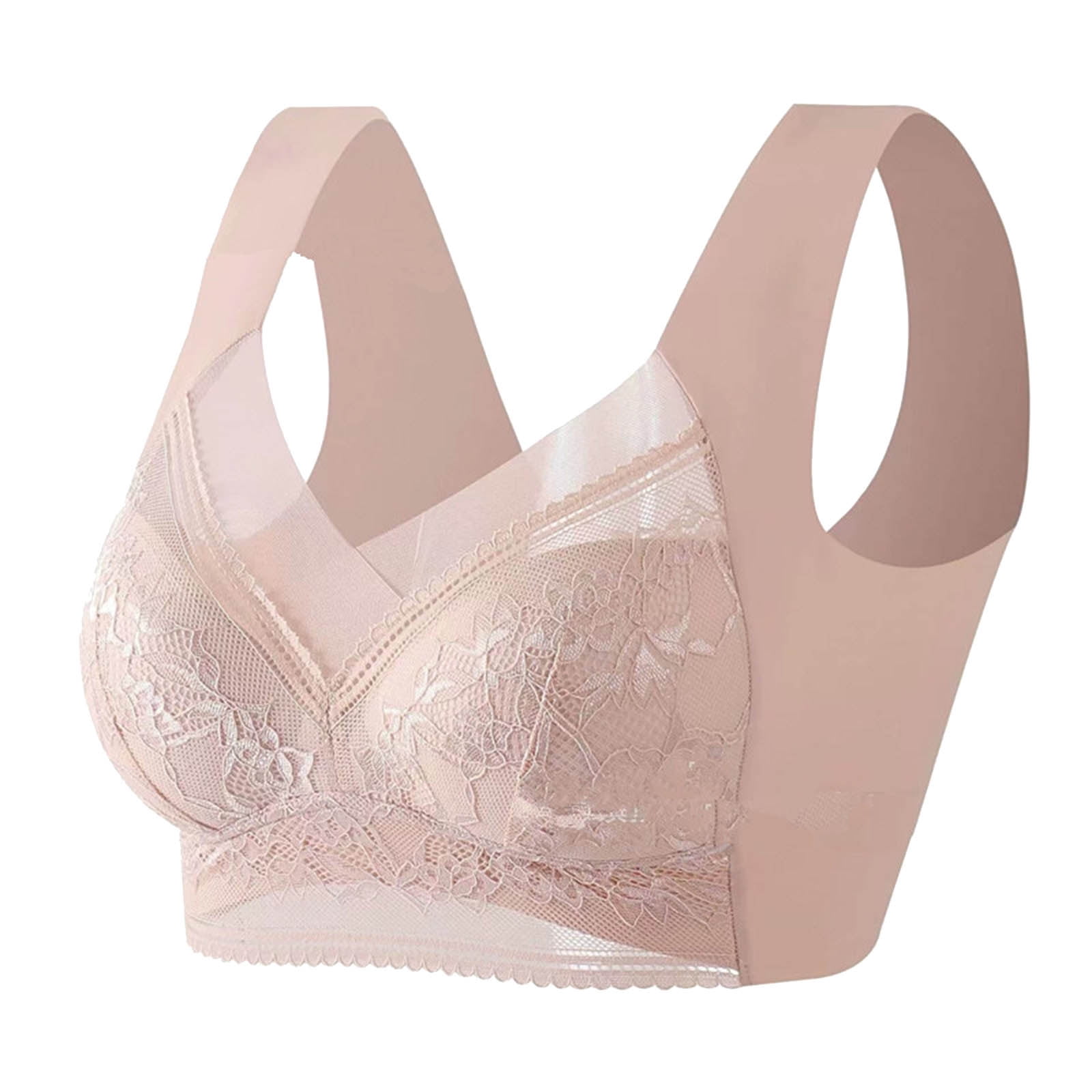 Brnmxoke Womens Plus Size Minimizer Bras Full Coverage Unlined