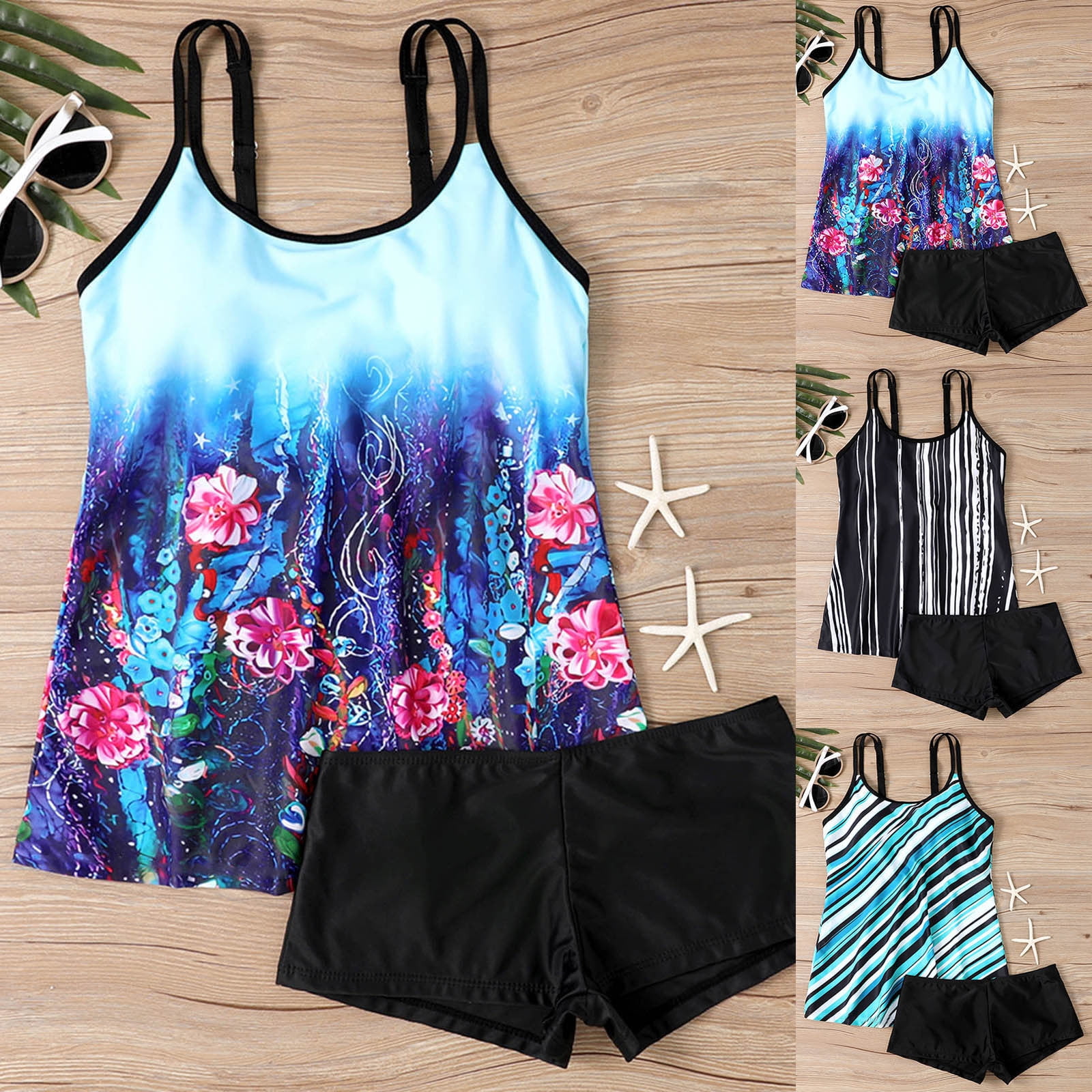 Customer reviews for Brnmxoke Womens 2025 Tankini Swimsuits Tummy ...
