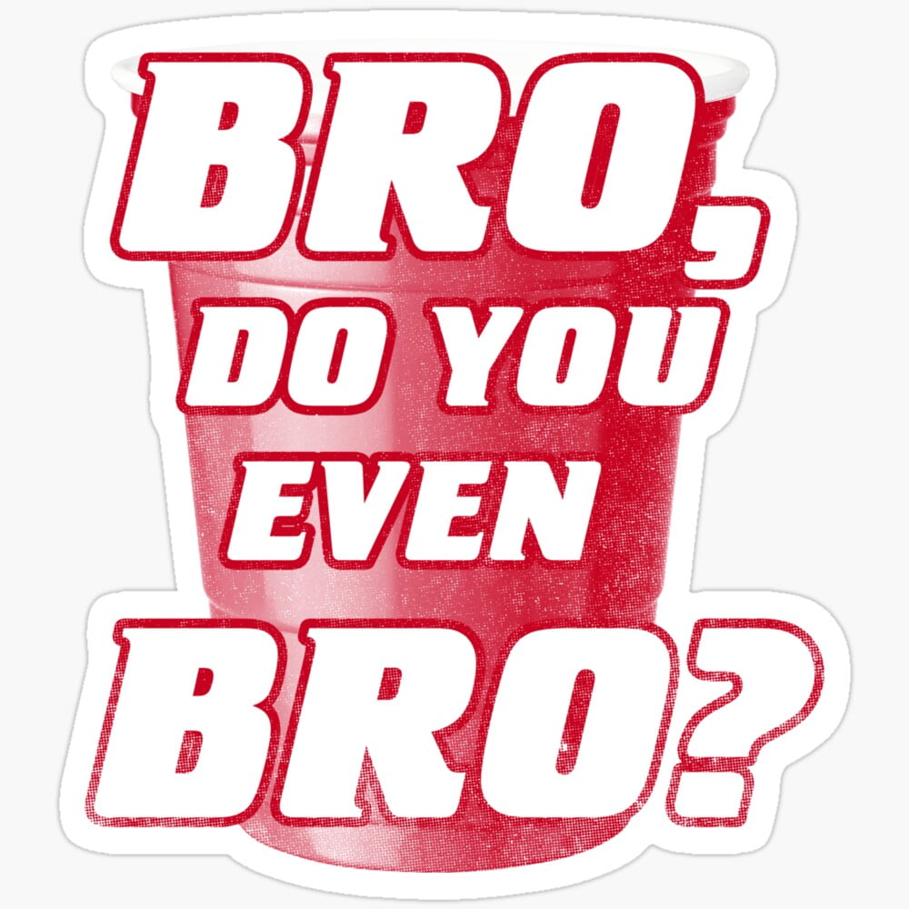 Bro, Do You Even Bro? Sticker Phone Decal Water Bottle Stickers Car ...