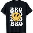 Bro Happy Face 1st Birthday Family Matching Theme T-Shirt- Classic ...