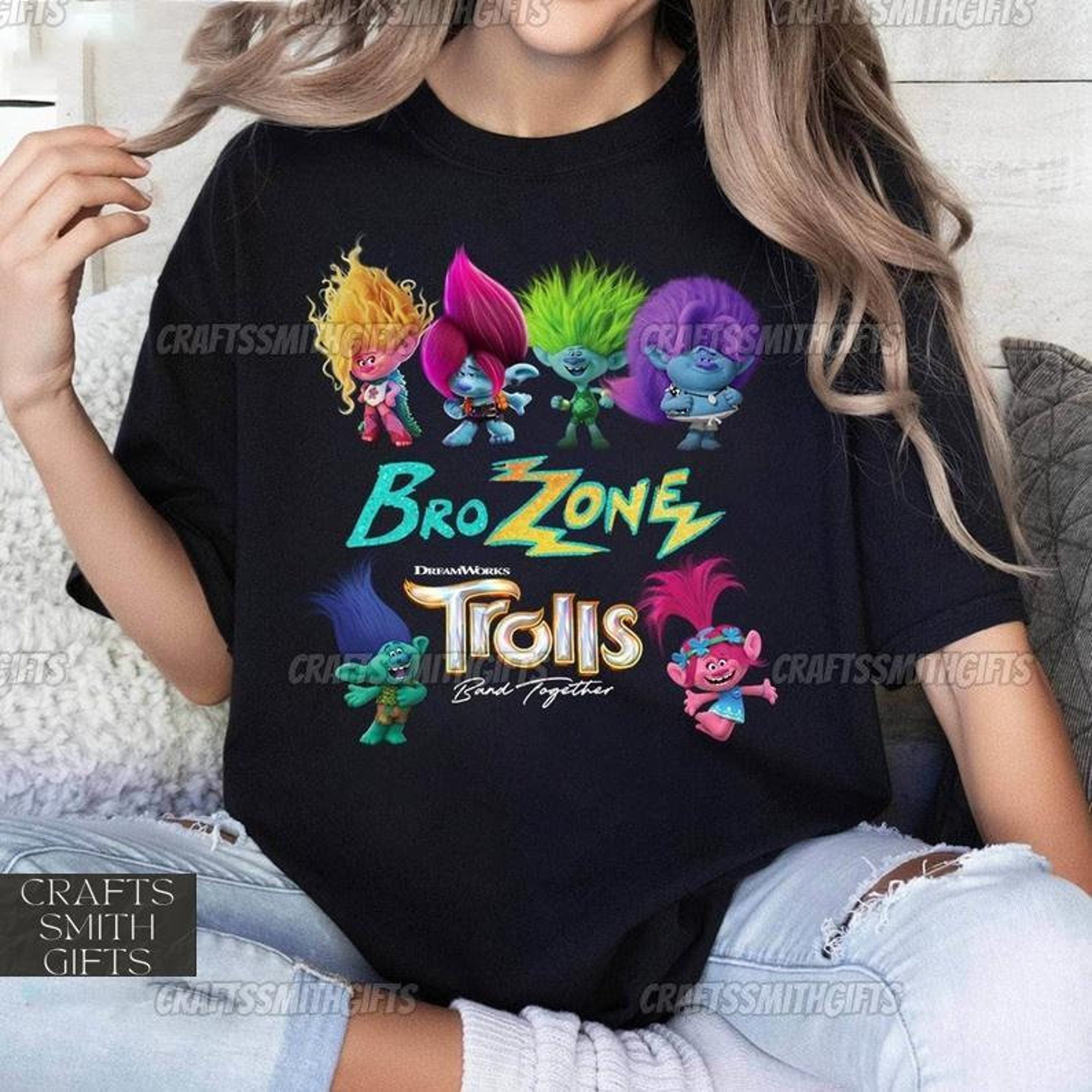 Bro Zone Trolls Band Together Unisex Shirt, Queen Poppy Trolls Band ...