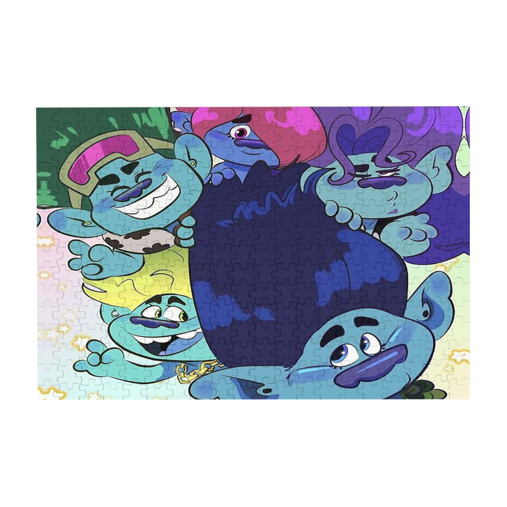 BroZone Trolls 300 Piece Jigsaw Puzzle Puzzle for Adults Child and ...