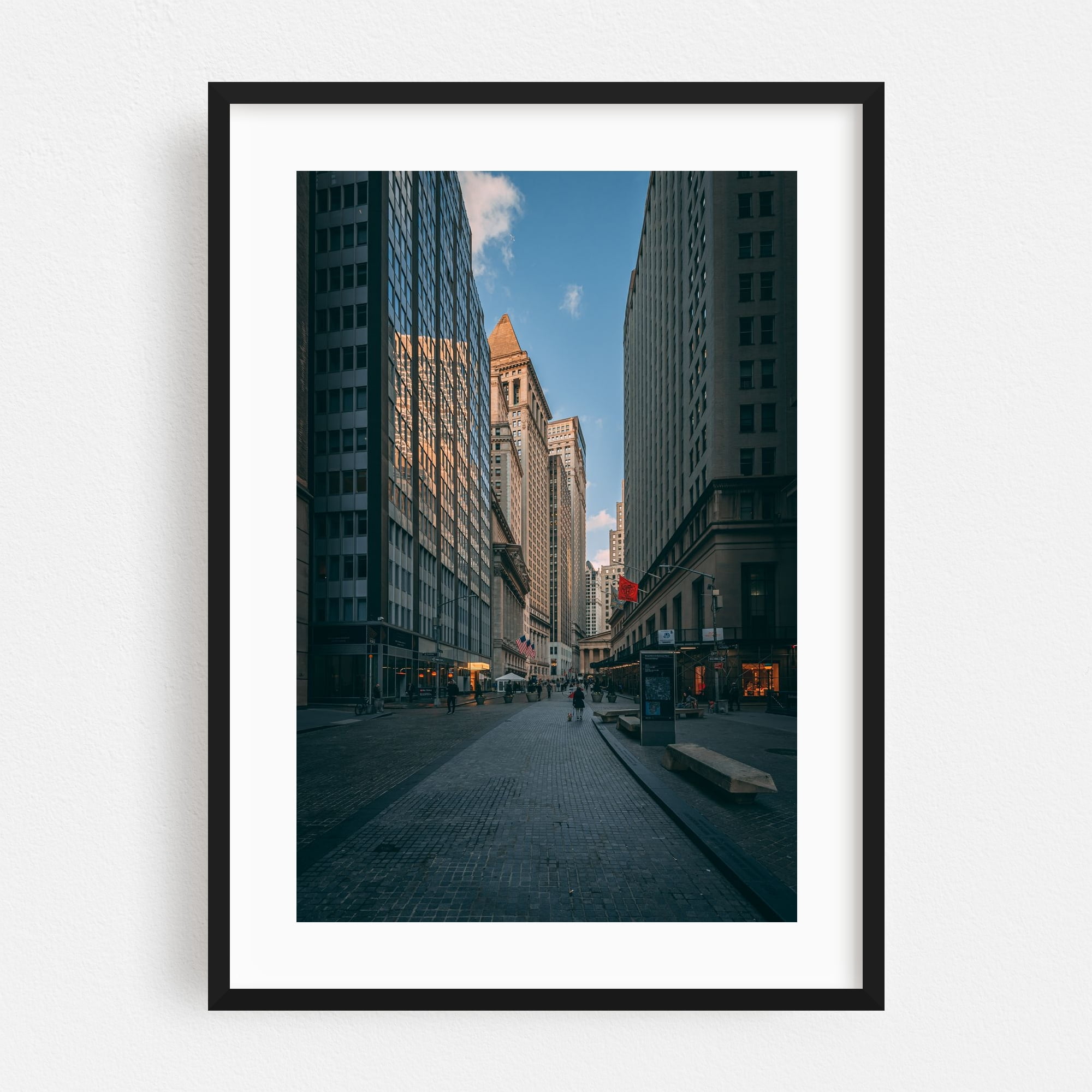 Broad & Exchange, FiDi - Manhattan New York Photography Black Framed ...