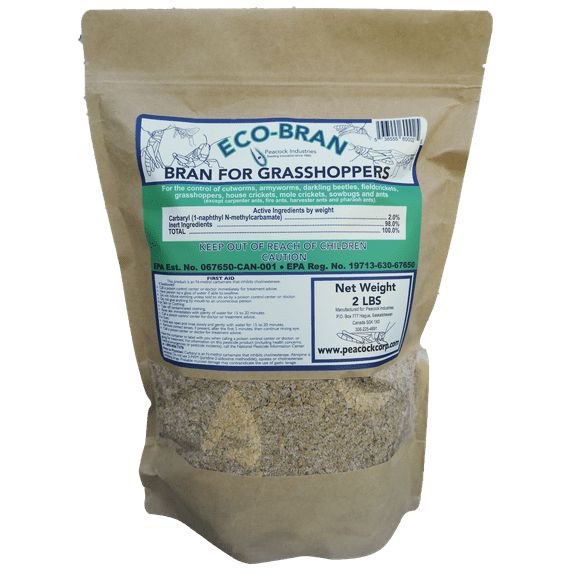 Eco-Bran Broad Spectrum Insect Bait, 2% Carbaryl, Grasshoppers ...