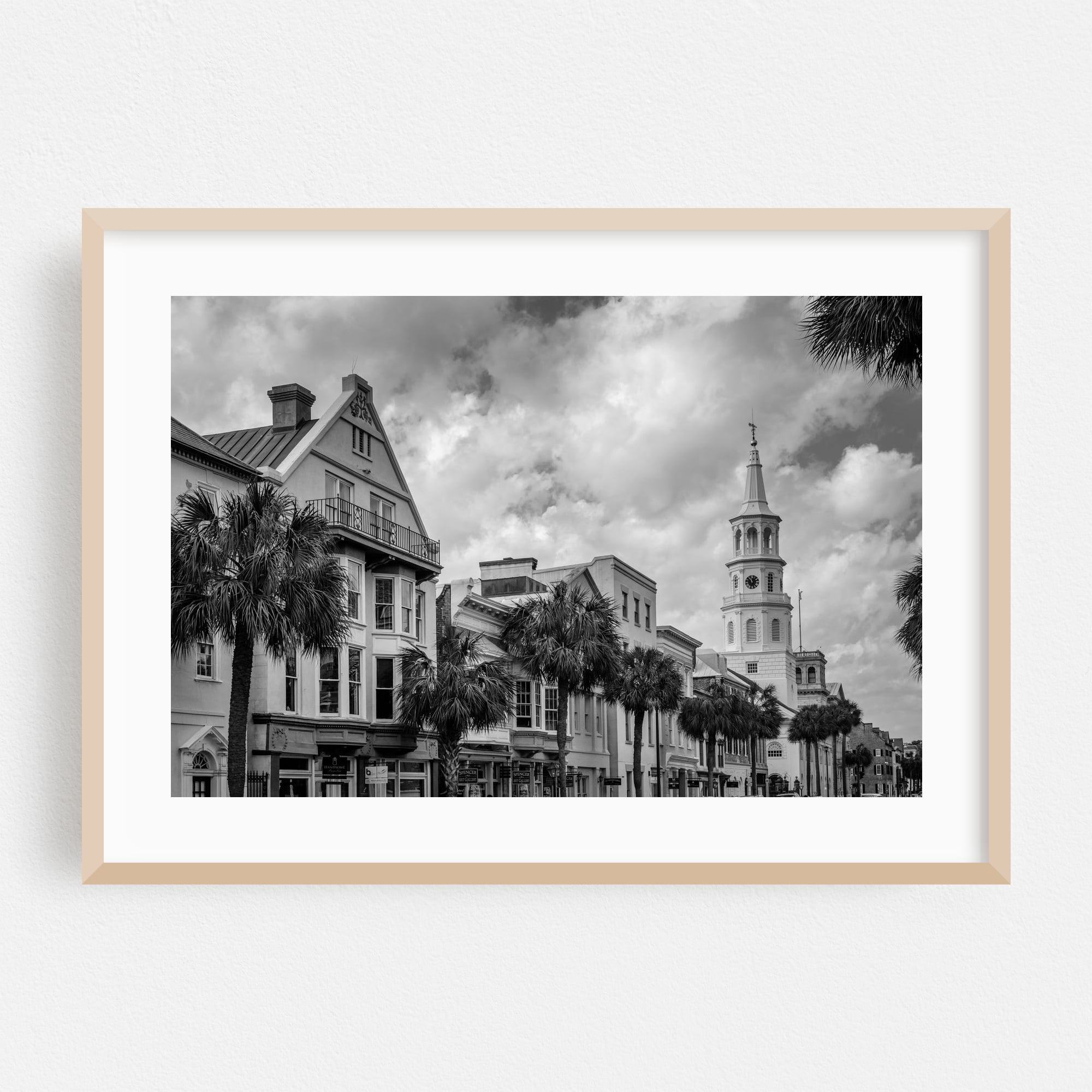Broad Street B&W - Charleston South Carolina Photography Black and ...