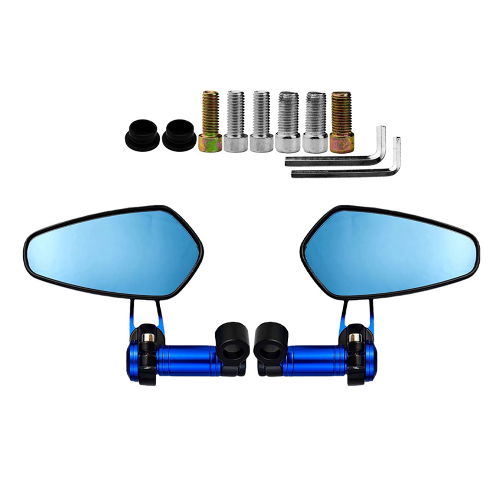 Broad View Motorcycle Side Glass Shock Absorbing Structure Easy ...