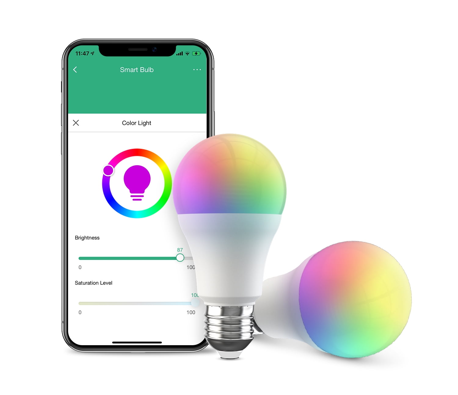 BroadLink Smart Bulb, 10W RGB Dimmable Wi-Fi LED Smart Light Bulbs A19 ...