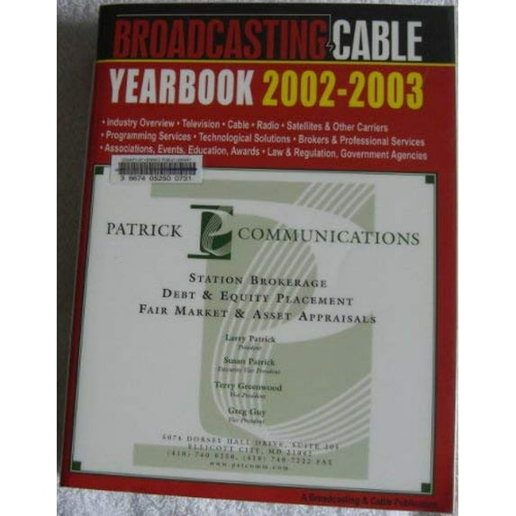 Pre-Owned Broadcasting Cable Yearbook 2002-2003 (Broadcasting and Cable ...