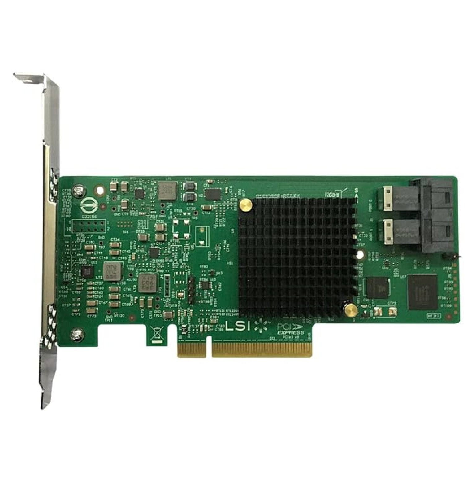 Broadcom SAS 9300-8i 8-port 12Gb/s SATA+SAS PCI- 3.0 Low Profile Host ...