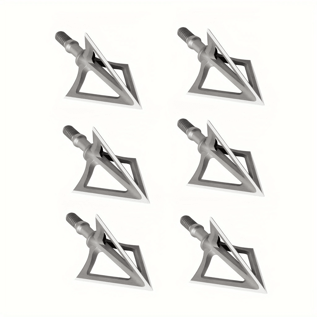 Broadheads 100 Grain Stainless Steel Fixed Blade Hunting Broadhead ...