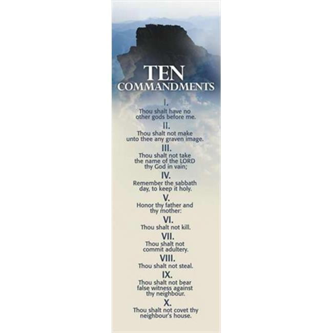 Broadman Holman 469790 Bookmark Ten Commandments Mt Sinai - Walmart.com