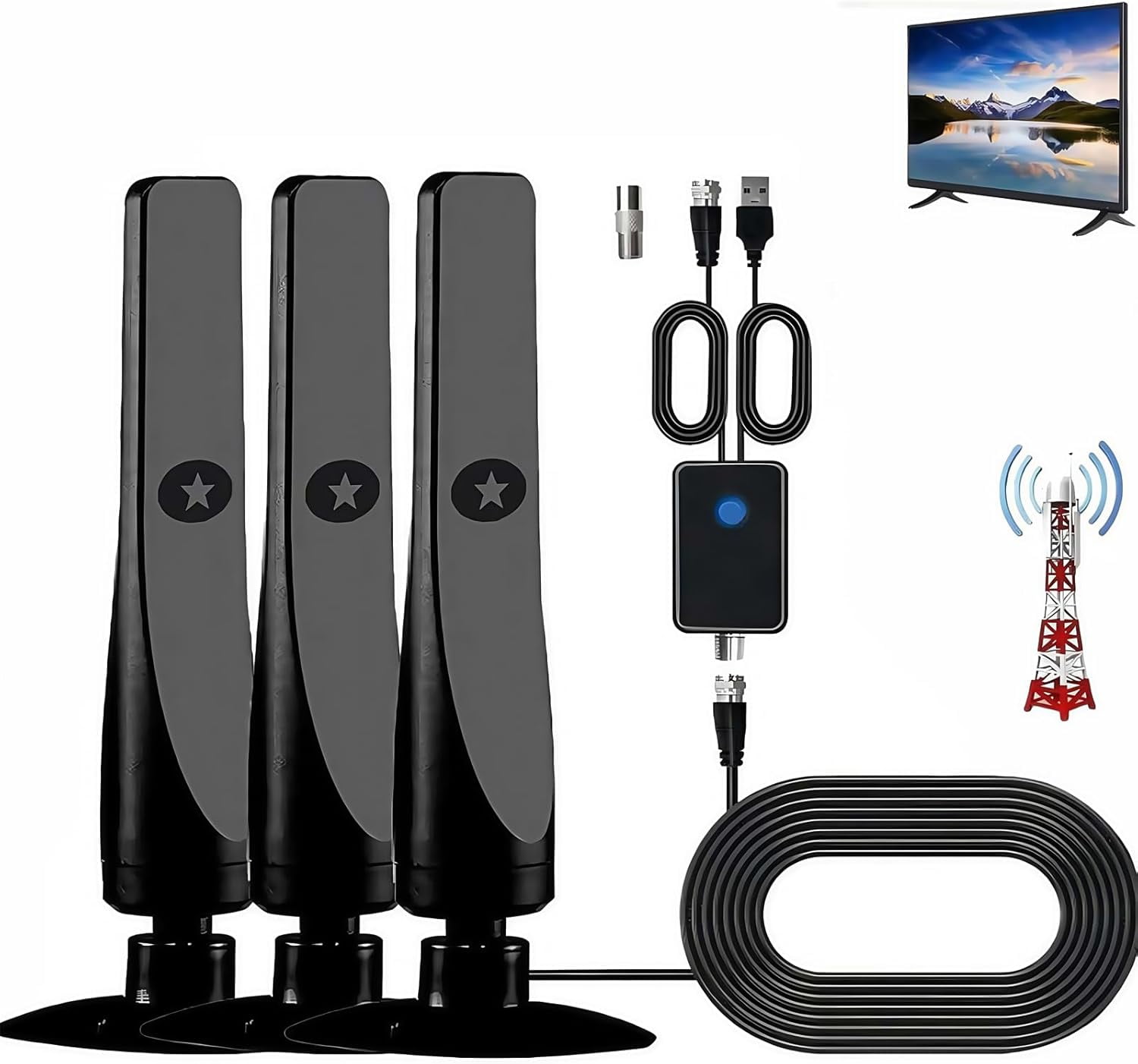 Broadwave TV Antenna 2025, Broadwave Antenna, Amplified HD Digital TV ...