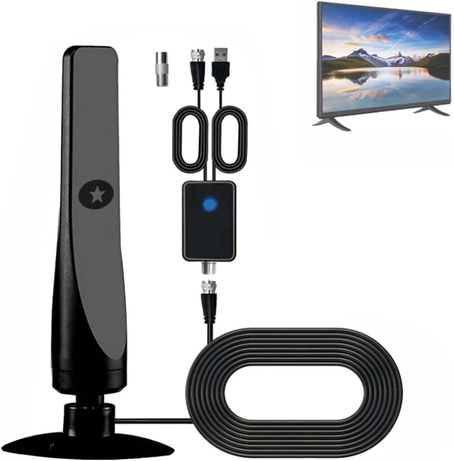 Broadwave TV Antenna 2025, Upgraded Digital Antenna for Smart Indoor ...