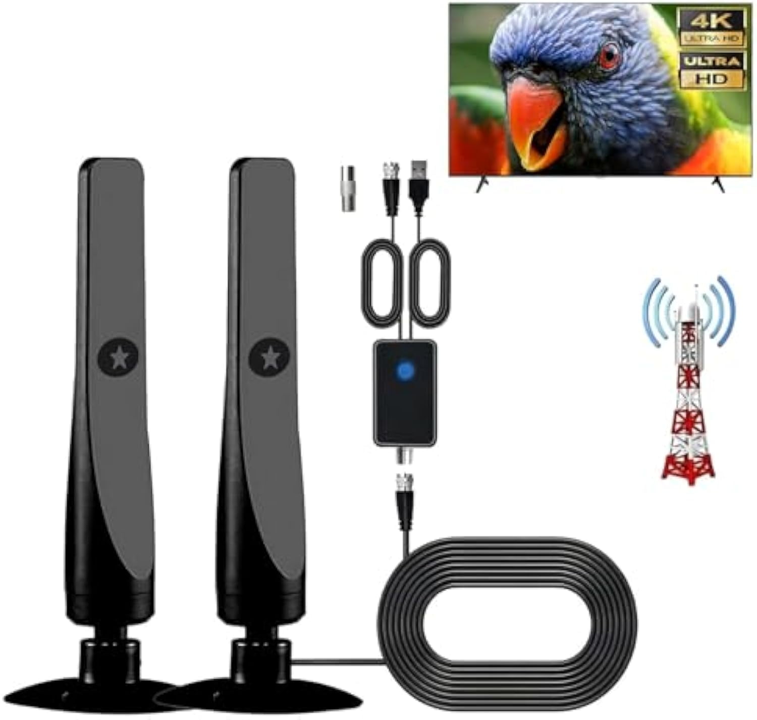 Broadwave TV Antenna 2025, Upgraded Digital Antenna for Smart TV Indoor ...