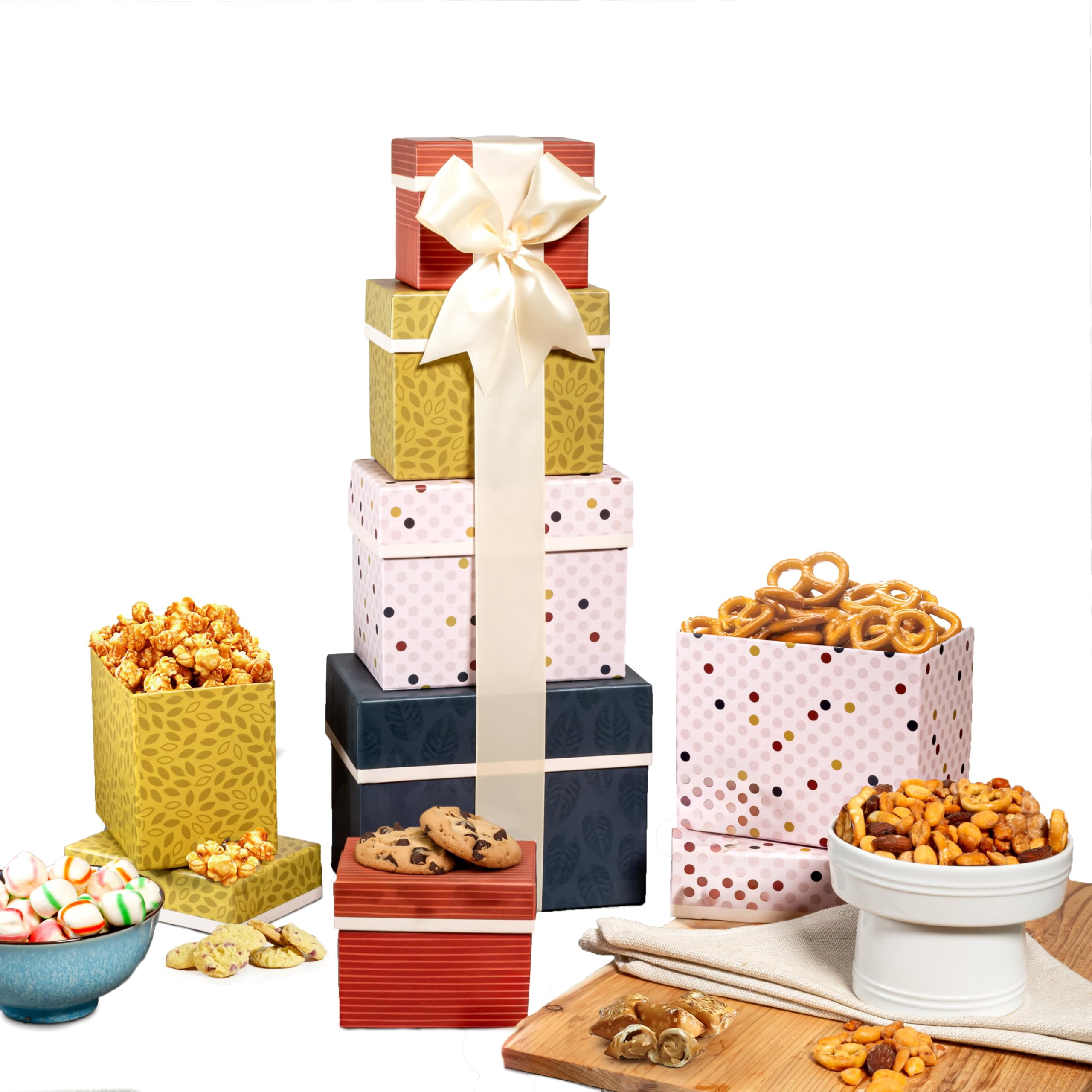 Broadway Basketeers Gift Basket Tower for SMRBirthdays, Appreciation ...