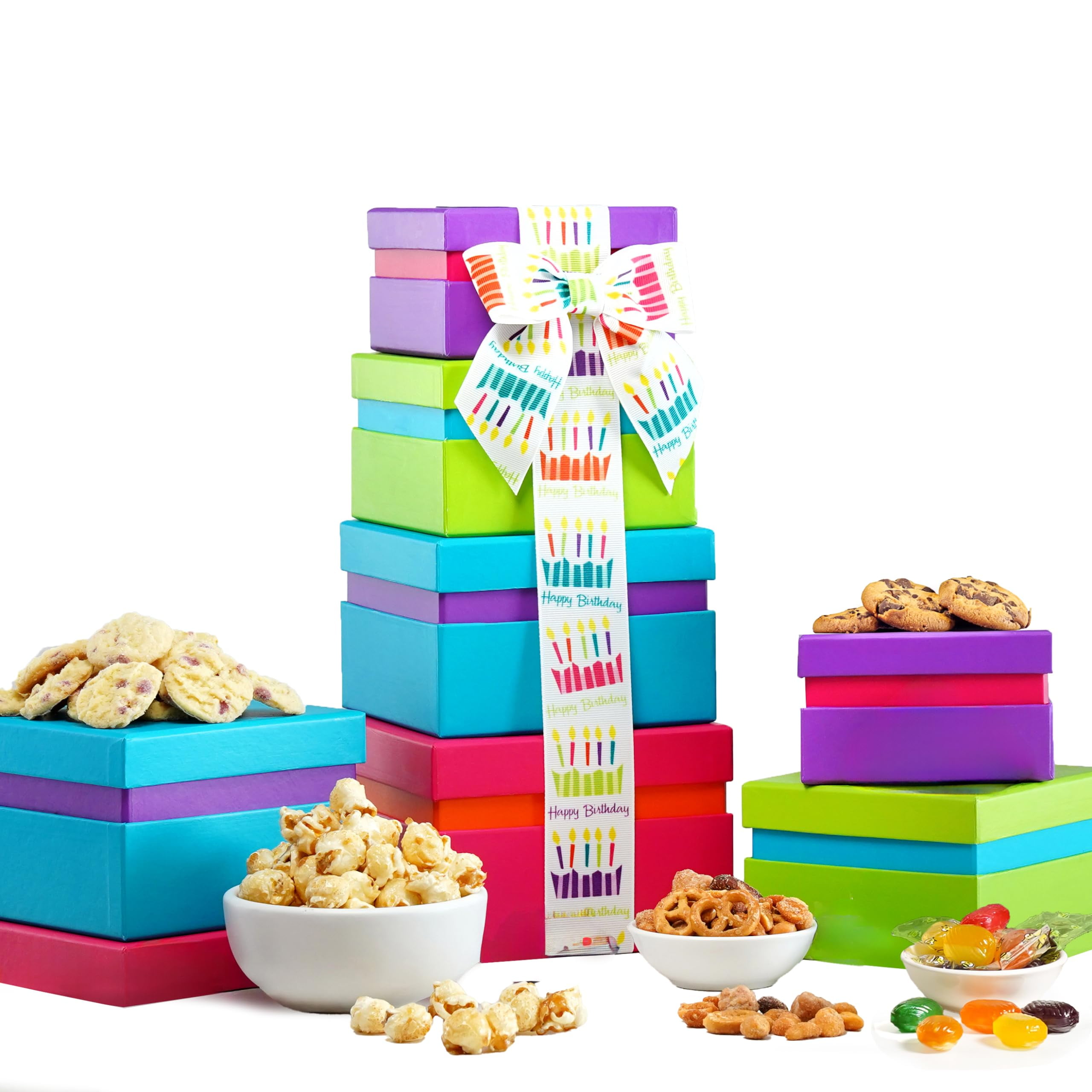 Broadway Basketeers Gourmet Chocolate DHF10 Gift Tower - Birthday Snack ...
