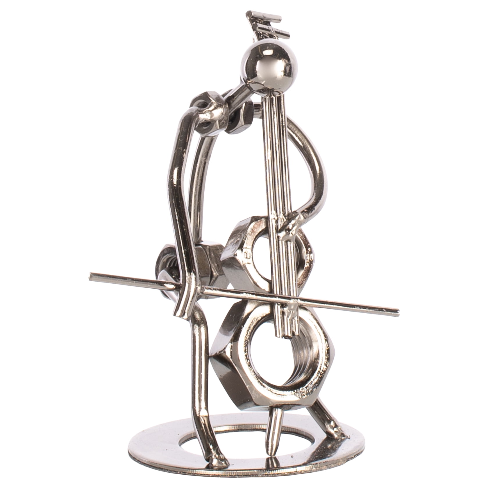 Broadway Gift Cello Player Silver Tone 6 inch Table Metal Decorative ...